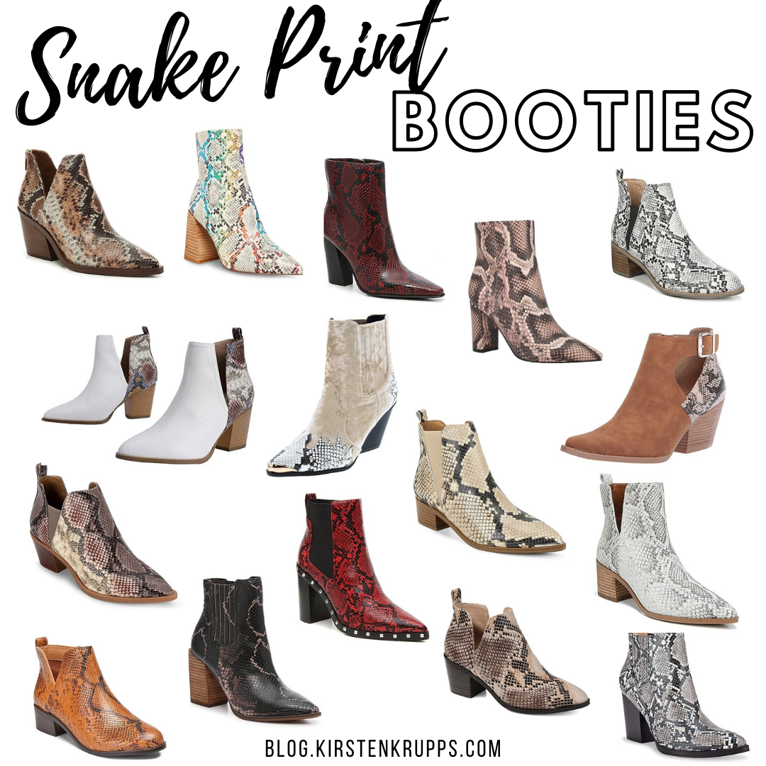 Must-Have Snake Print Booties You Should Buy Right Now » Kirsten Krupps