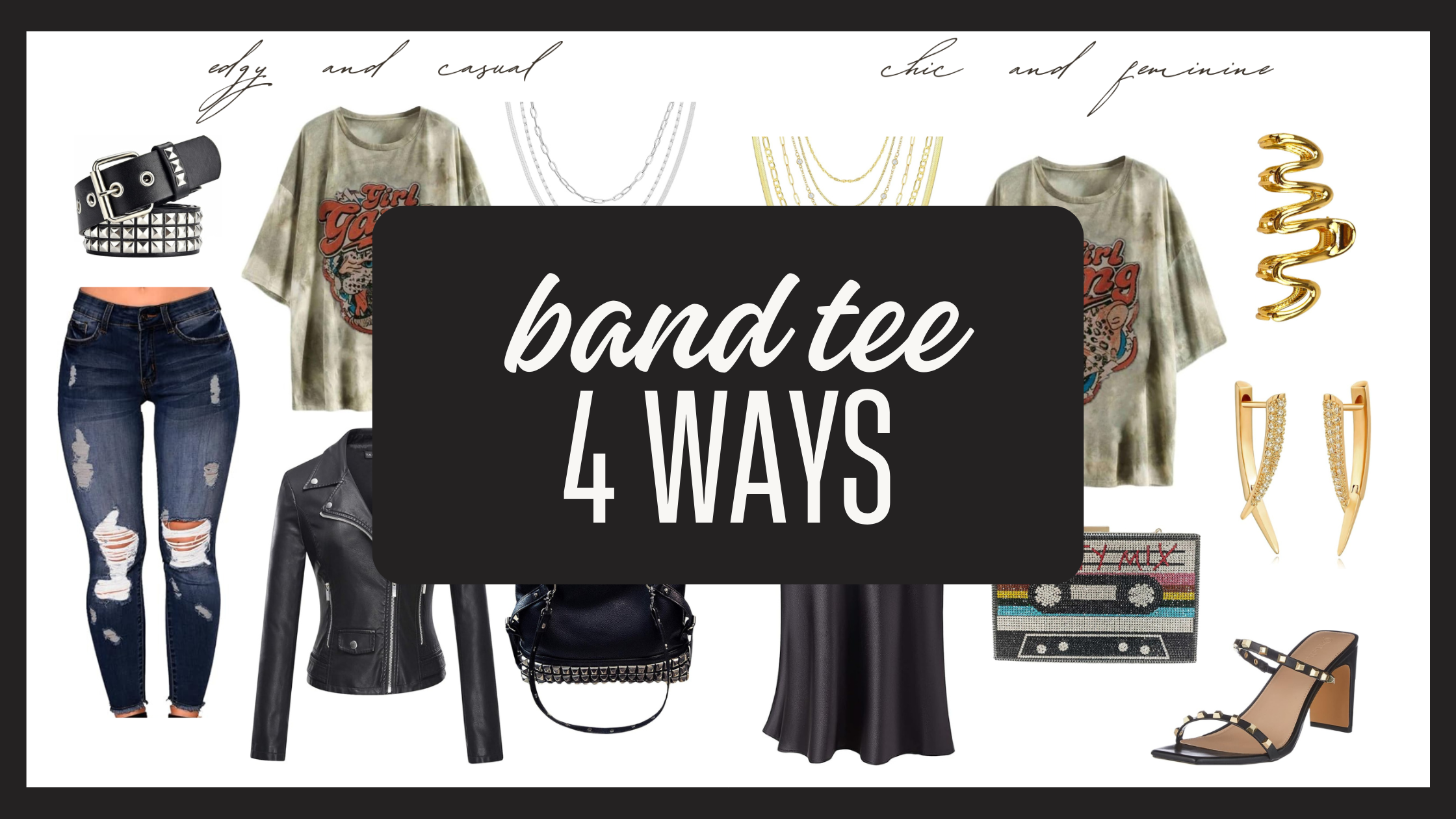 How to Wear a Band Tee Four Different Ways » Kirsten Krupps